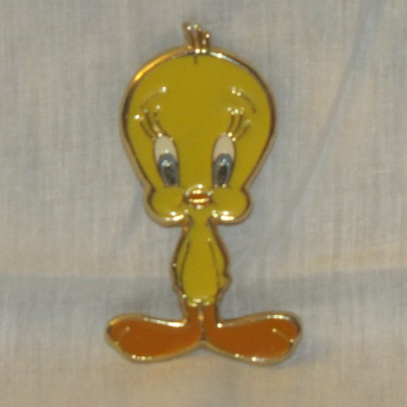 Warner Bros. | Jewelry | Vtg Warner Brothers 99s Tweety Bird Brooch Pin ...